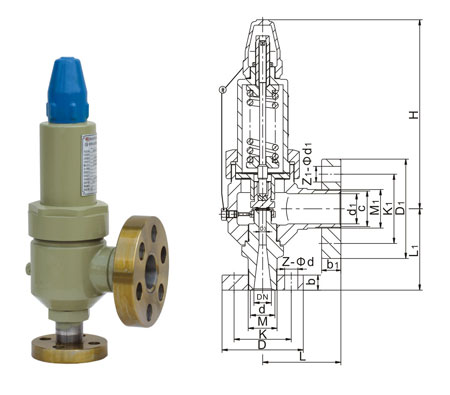 A41Y-160/320C/P/R型弹簧微启封闭式高压安全阀-弹簧式安全阀 全启式安全阀 微启式安全阀-