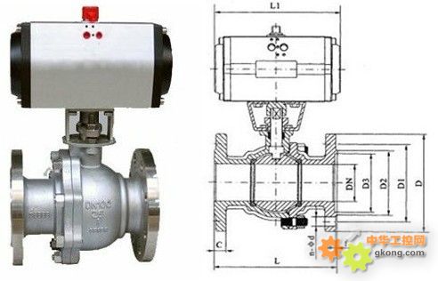 批发气动不锈钢法兰球阀Q641-16P-天津球阀 法兰球阀 不锈钢球阀-