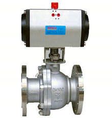 气动硬密封球阀Q641H-16C法兰球阀-天津球阀 法兰球阀 硬密封球阀-