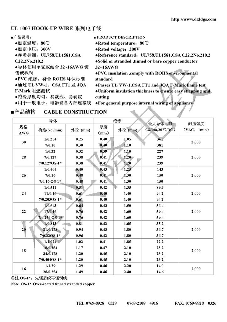 UL1007电子线-UL1007电子线 UL1015电子线 UL1571电子线-