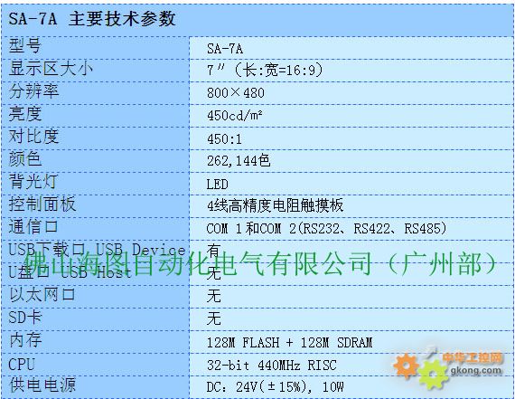 工控产品-低价供应全新正品显控SA-7A触摸屏-SA-7A