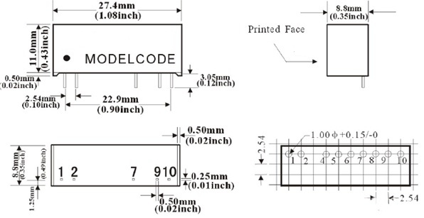 工控产品-DC-DC 模块电源 IA1209S-1W-IA1209S-1W