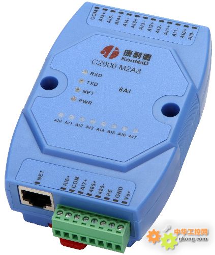4-20mA转RS485/RJ45模块-4-20mA转485 4-20mA转以太网 模拟量转以太网-