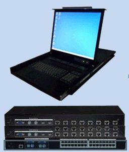 CAT-5 LCD KVM一体机-kvm 切换器 kvm切换器-