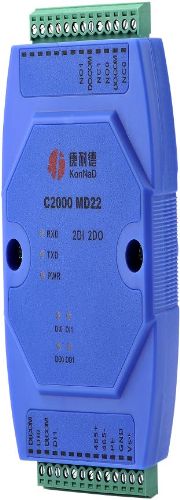 康耐德C2000 MD22 2路同步数字量采集模块-485转开关量 数字量采集模块 2路数字量输入-