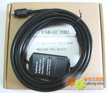 USB-QC30R2 USB 接口三菱Q系列PLC编程电缆-USB-QC30R2 三菱PLC编程电缆 QC30R2-