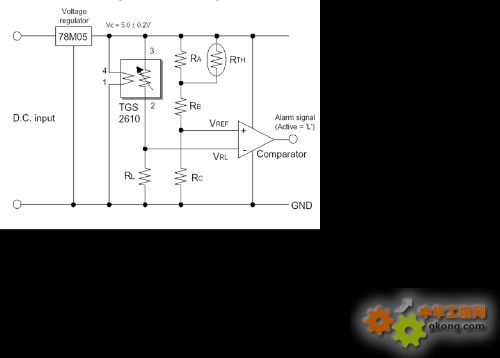 TGS813 TGS2611 TGS2610 应用电路-TGS813 TGS2611 TGS2610-